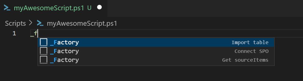 User defined PowerShell snippets in VS Code - Tribework
